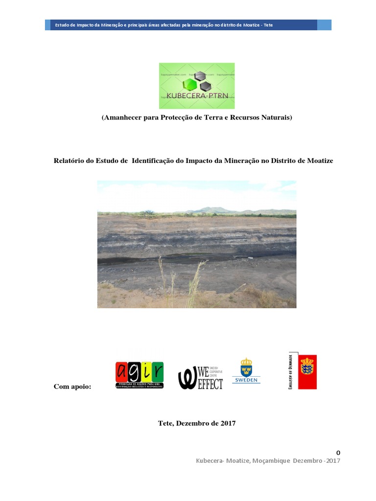 Relatório do Estudo de Identificação do Impacto da Mineração no ...