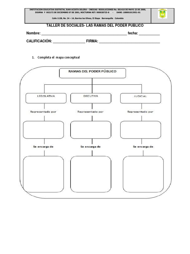 Talller Las Ramas Del Poder Público Final | Colombia | Alcalde