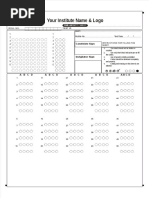 90 Questions OMR Sheet | PDF | Writing Implements | Writing