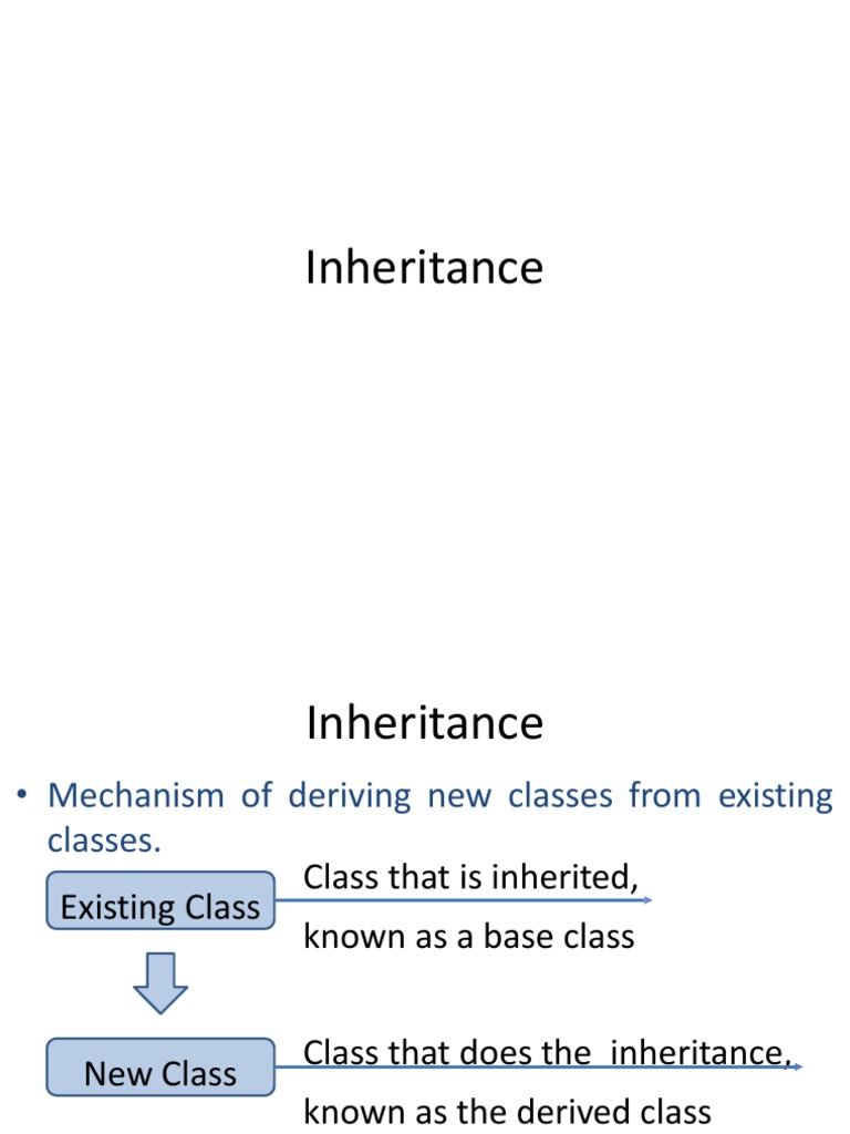 Inheritance Pdf Inheritance Object Oriented Programming Method Computer Programming