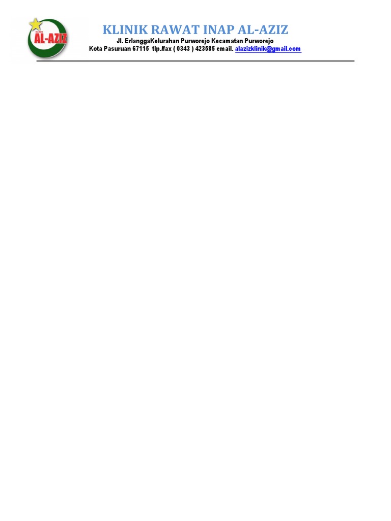 Klinik Rawat Inap Al-Aziz Pasuruan | PDF