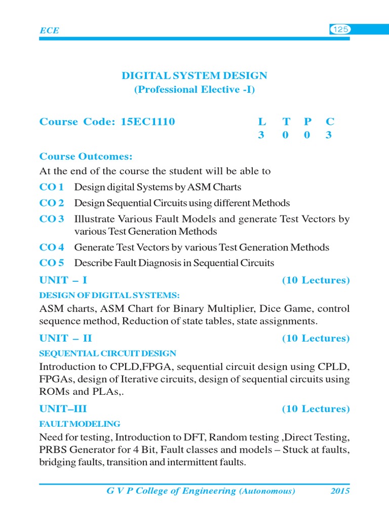 Digital System Design | PDF | Logic Synthesis | Digital Electronics