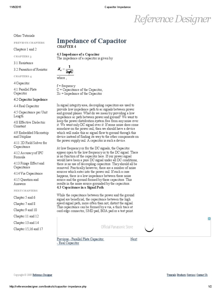 Reference Designer:, Pshgdqfhri&Dsdflwru | PDF