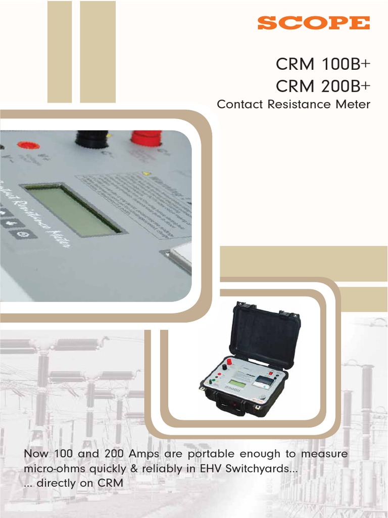 Scope CRM 100B+ & 200B+ Overview | PDF | Electrical Substation ...