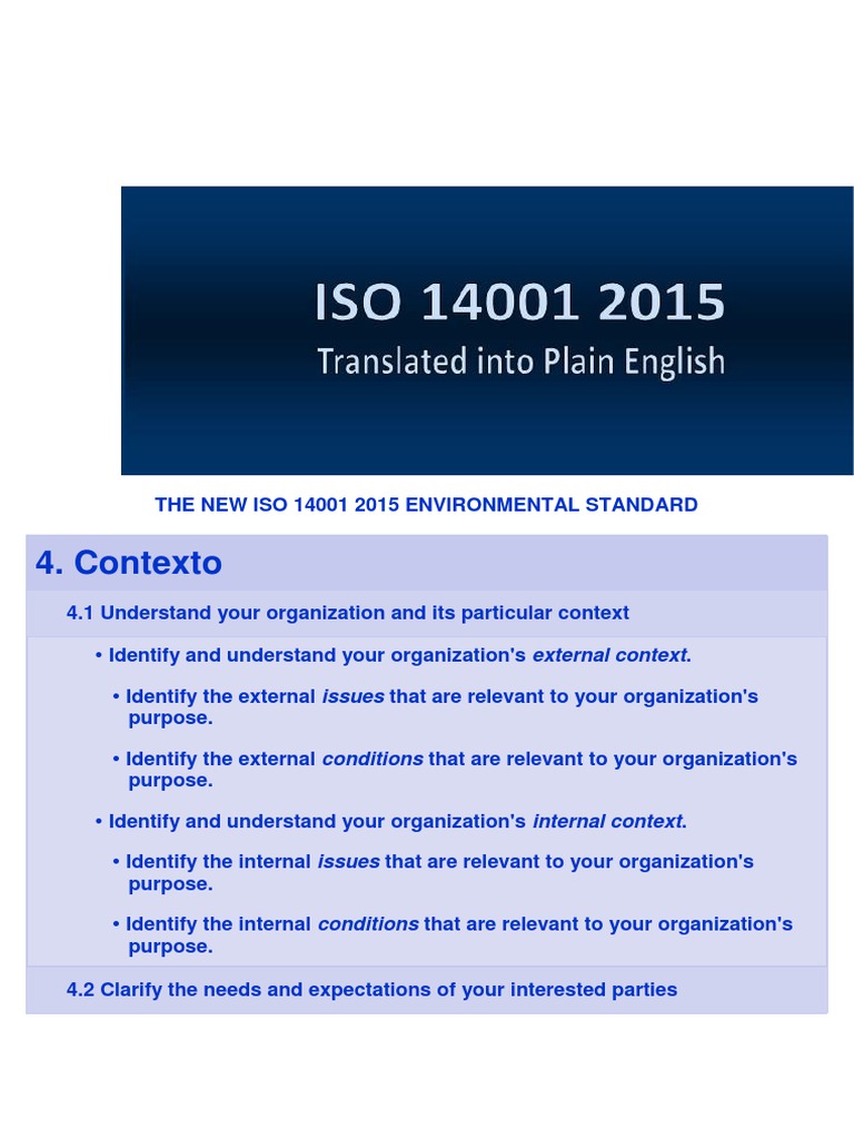 Iso 14001:2015 | PDF | Internal Audit | Audit