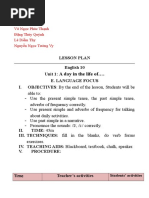 VOICE Lesson Plan Template | PDF