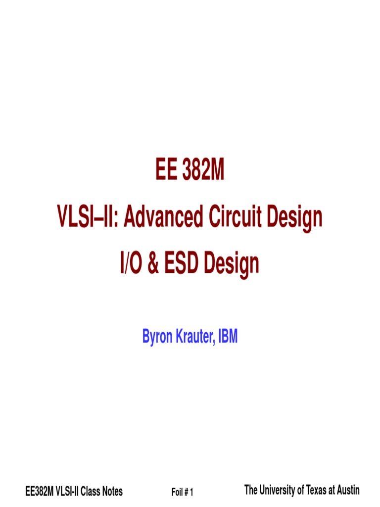 Chip IO Circuit Design - IO Buffers Design in IC Communications | PDF ...