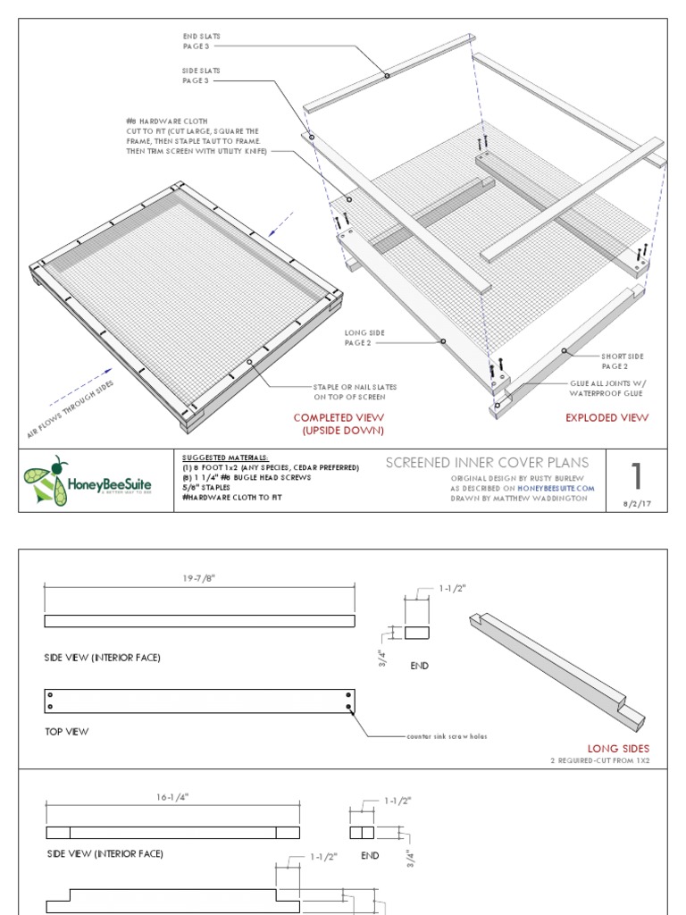Screened Inner Cover | PDF | Building Materials | Woodworking