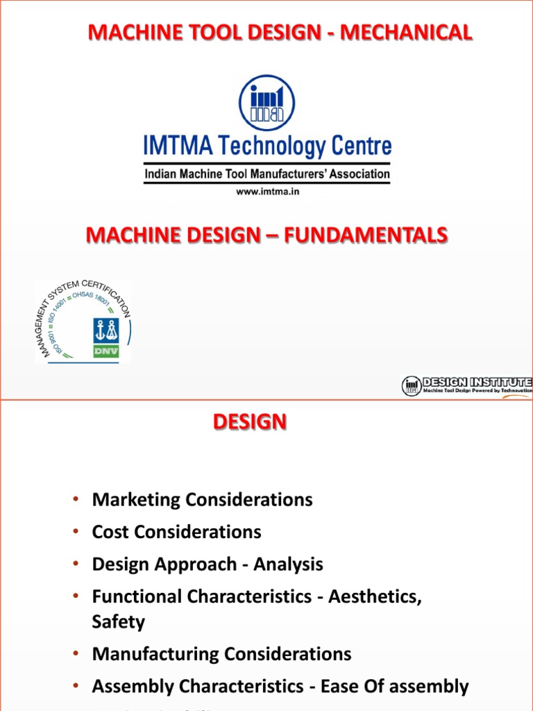 Machine Design - Fundamentals | PDF | Force | Machines
