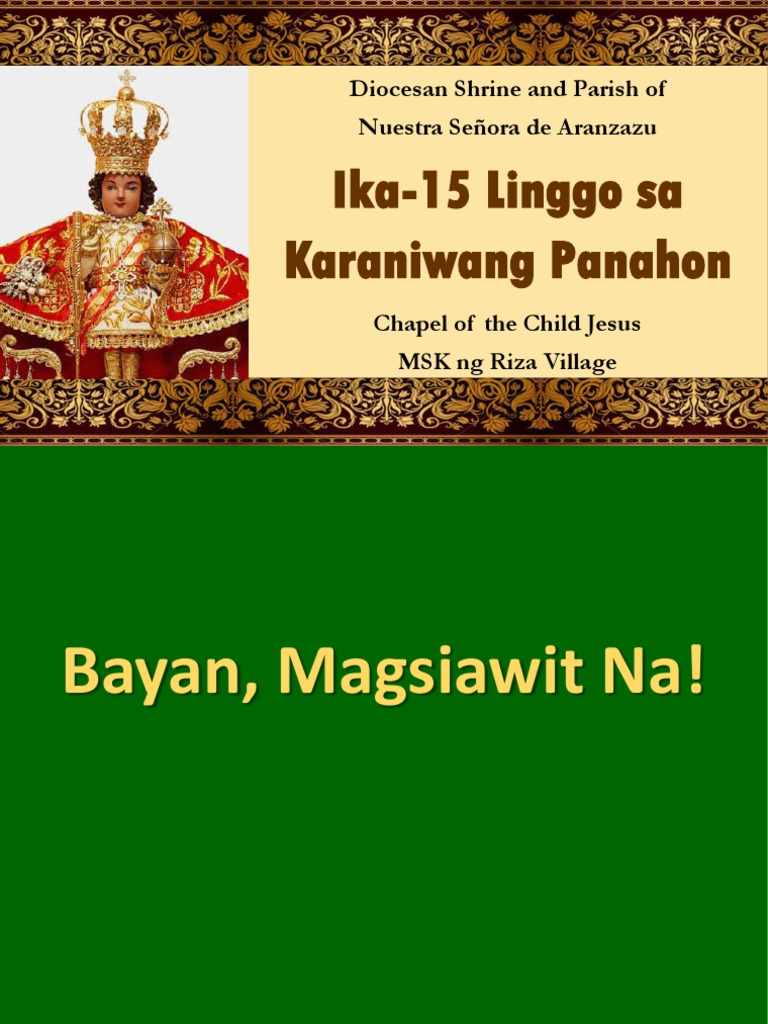 Holy Mass Powerpoint July 15 | PDF