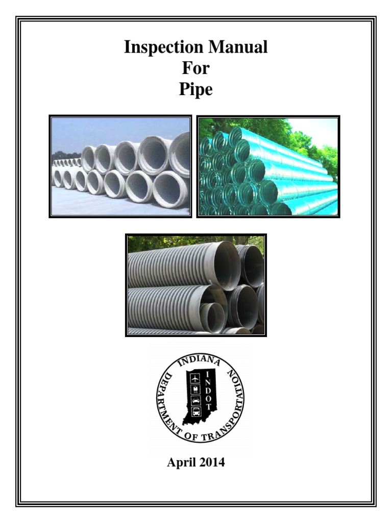 Inspection Manual For Pipe | PDF | Pipe (Fluid Conveyance ...