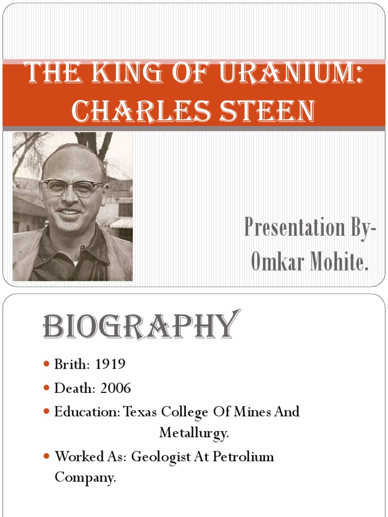 Charles Steen: Uranium King Biography | PDF | Social Science | Art