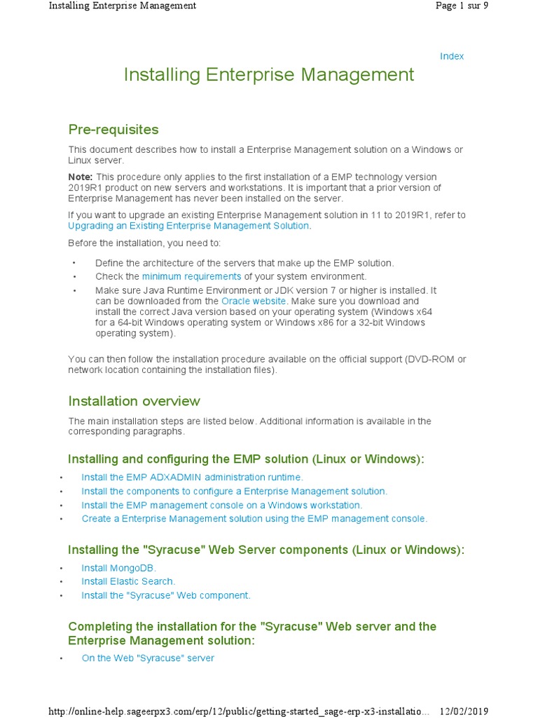 Step-by-Step Instructions for Installing and Configuring an Enterprise ...