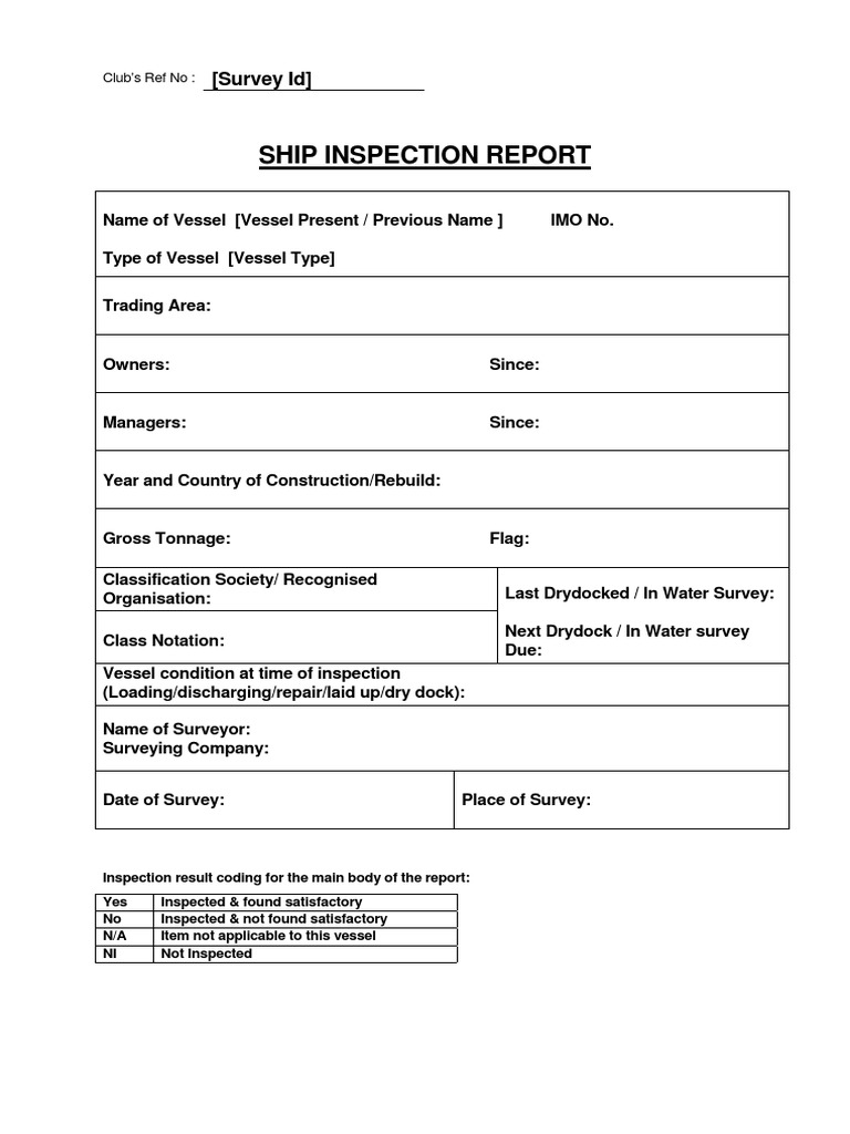 General Survey Report PDF | PDF | Oil Tanker | Ships