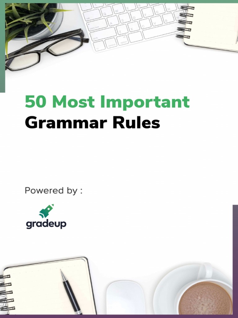 Important Grammar Rules Summary | PDF | Grammatical Number | Verb
