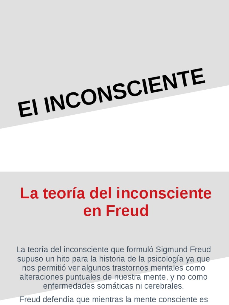 El Inconsciente Pdf Mente Inconsciente Sueño