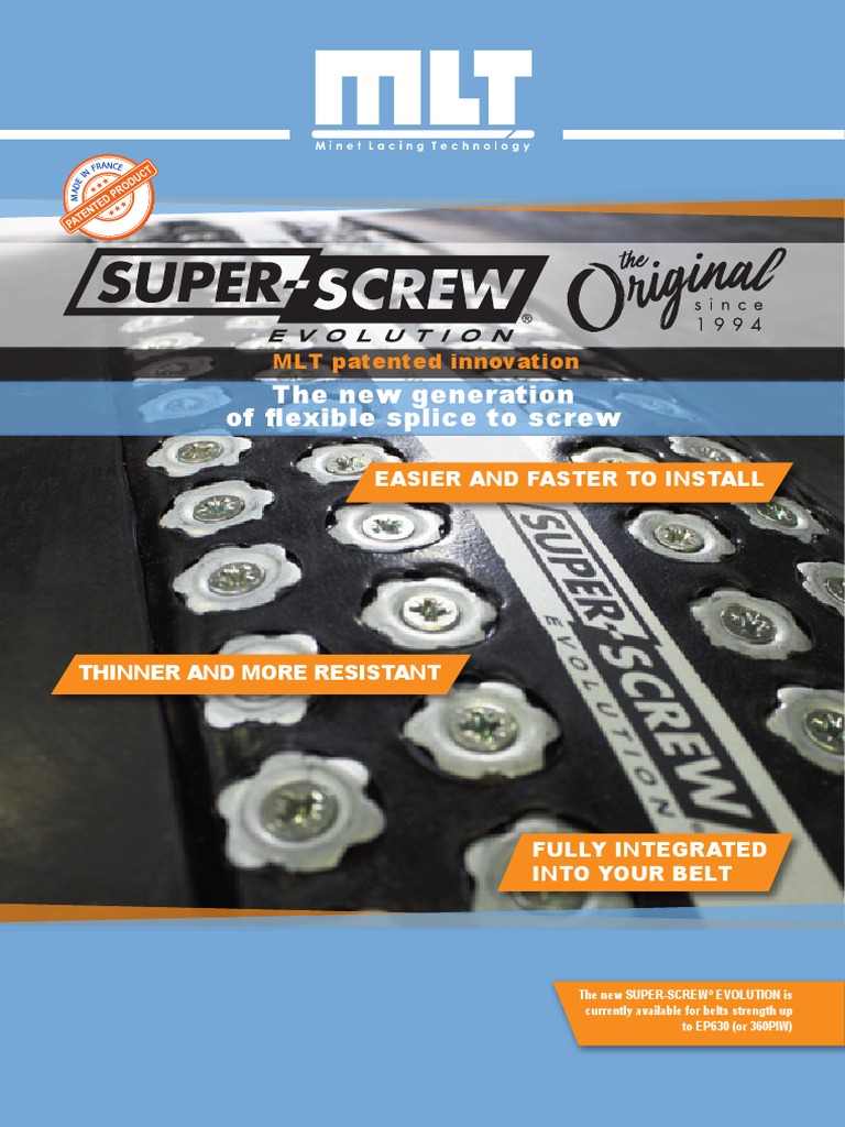 SUPER-SCREW EVOLUTION Brochure PDF | PDF | Belt (Mechanical) | Screw