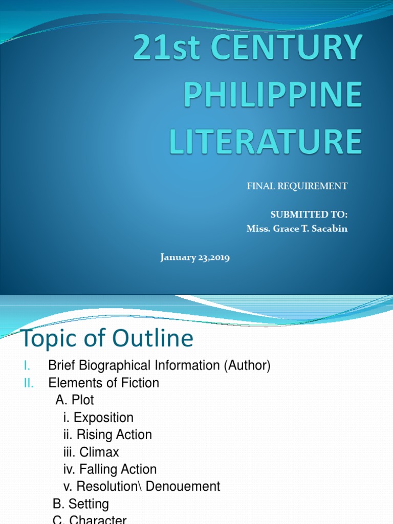 Final 21st Century Philippine Literature Jessa and Carla | PDF