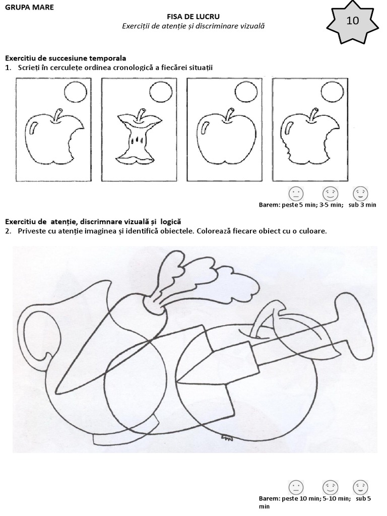 Fise de Lucru - Prescolari - Logica | PDF