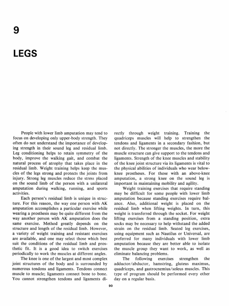 Legs | Download Free PDF | Human Leg | Prosthesis