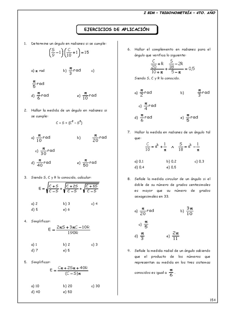 Fórmula General de Conversión | PDF | Trigonometría | Geometría Elemental