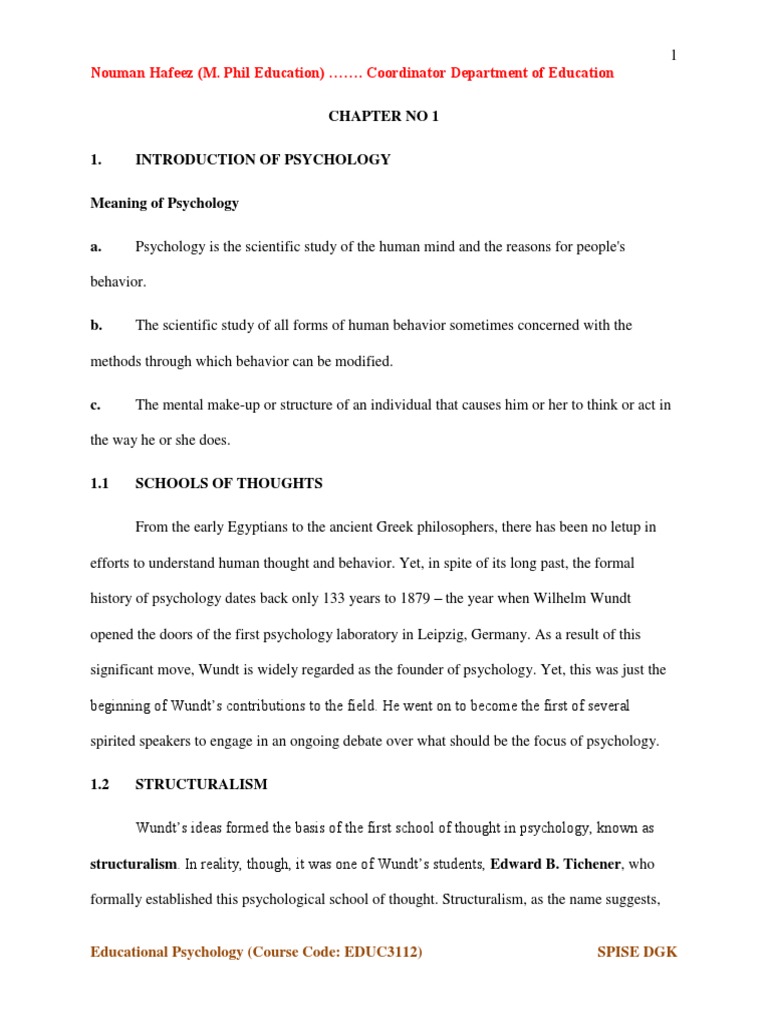 Educational Psychology, Theories of Personalities | PDF | Behaviorism | Extraversion And ...