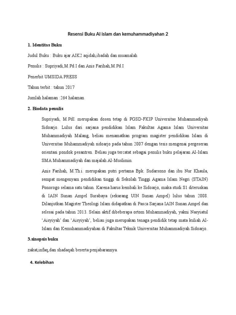 Resensi Buku Aik 2 Bab Ibadah Maliyah | PDF