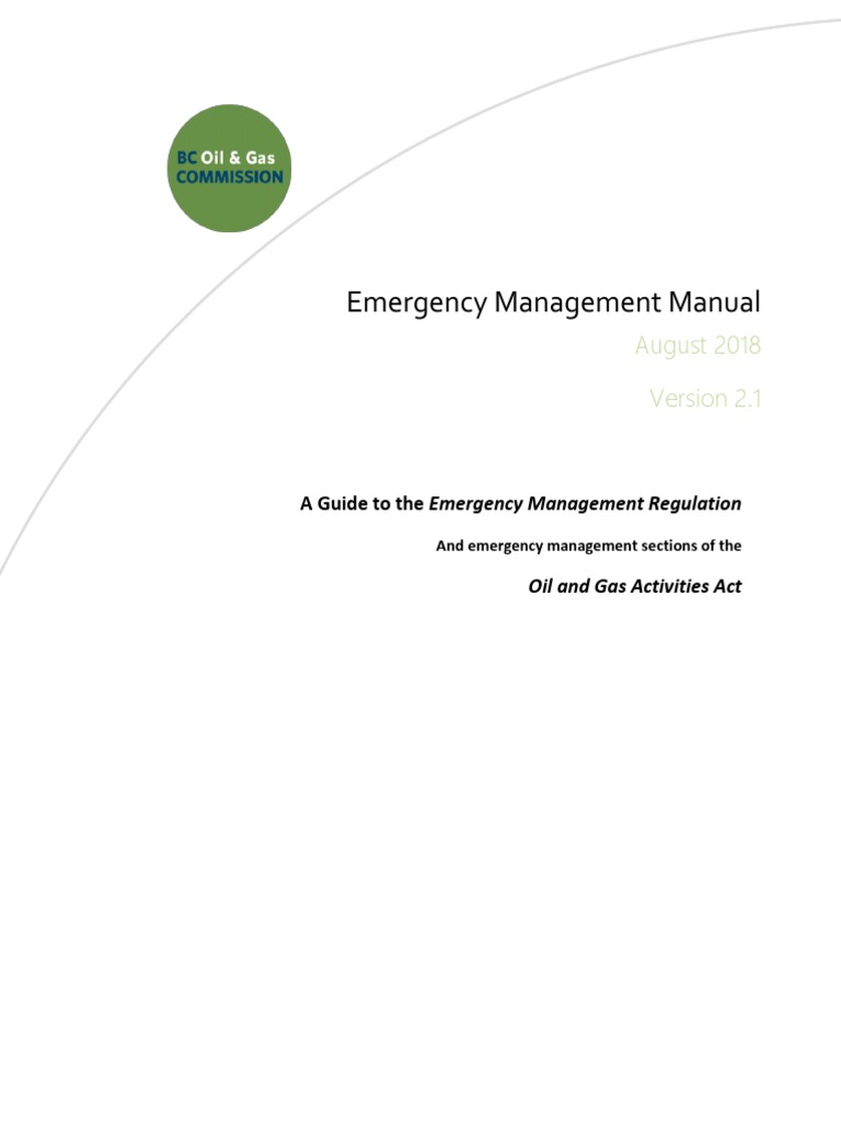 Emergency Management Manual Overview | PDF | Incident Command System ...