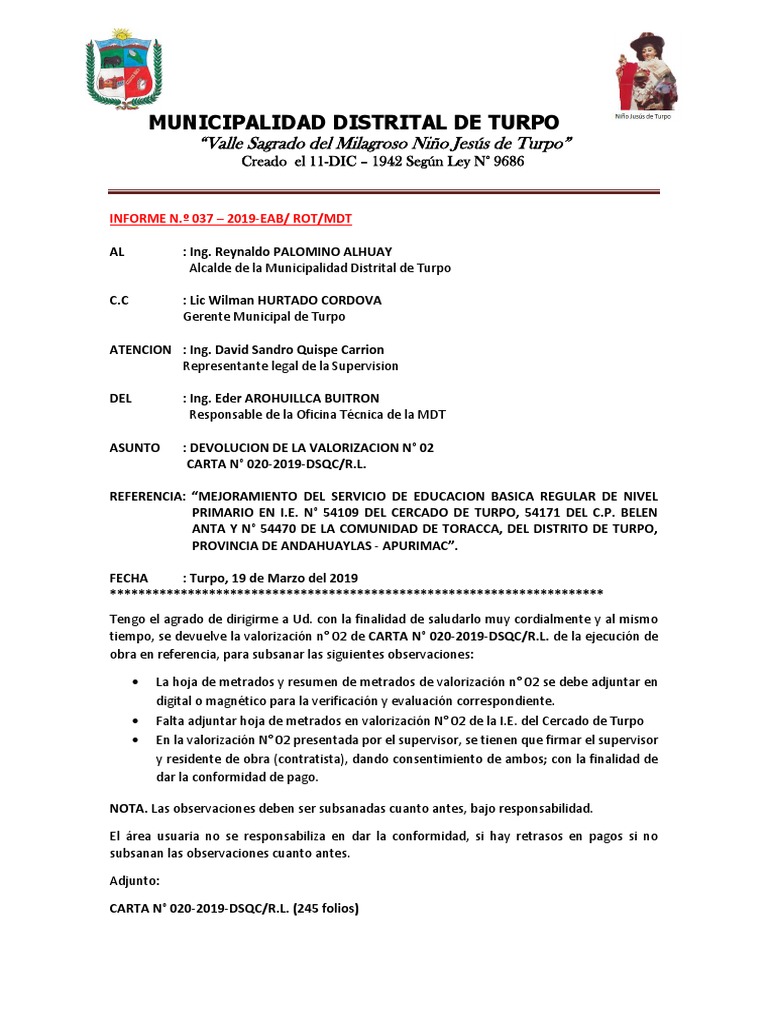 Modelo de Informe | PDF