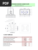 Perhitungan Base Plate Dan Angkur | PDF
