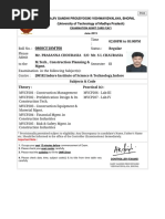 RGPV June 2018 Exam Admit Card | PDF | Areas Of Computer Science ...