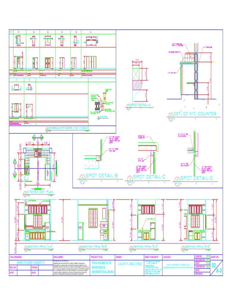 Spot Detail-B Spot Detail-D Spot Detail-C: Det. of Kit. Counter | PDF
