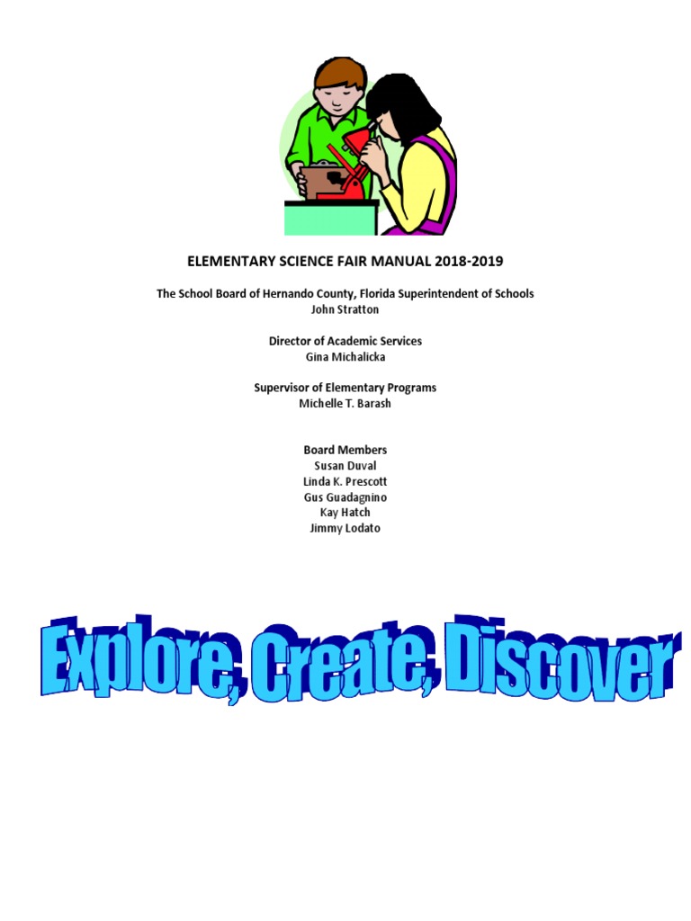 Elementary Science Fair Guidelines 2018-2019 | PDF | Experiment ...
