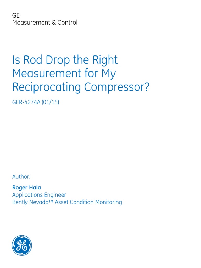 Is Rod Drop The Right Measurement For My Reciprocating Compressor ... Is Rod Drop The Right Measurement For My Reciprocating Compressor ...