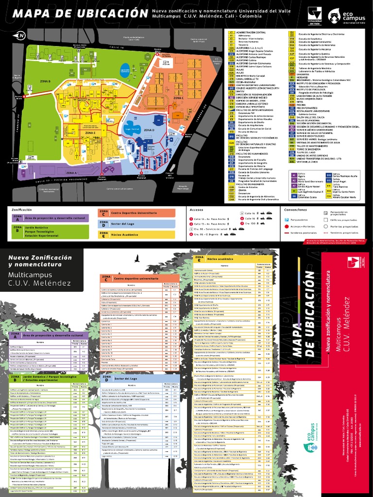 Mapa Completo Zonificacion Univalle PDF | PDF