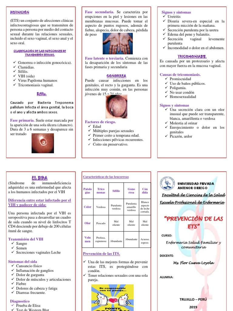 Ets Triptico Aaaaa | PDF | Infección transmitida sexualmente | VIH / SIDA