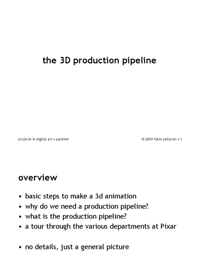 01 Pipeline PDF | PDF | Animation | Rendering (Computer Graphics)