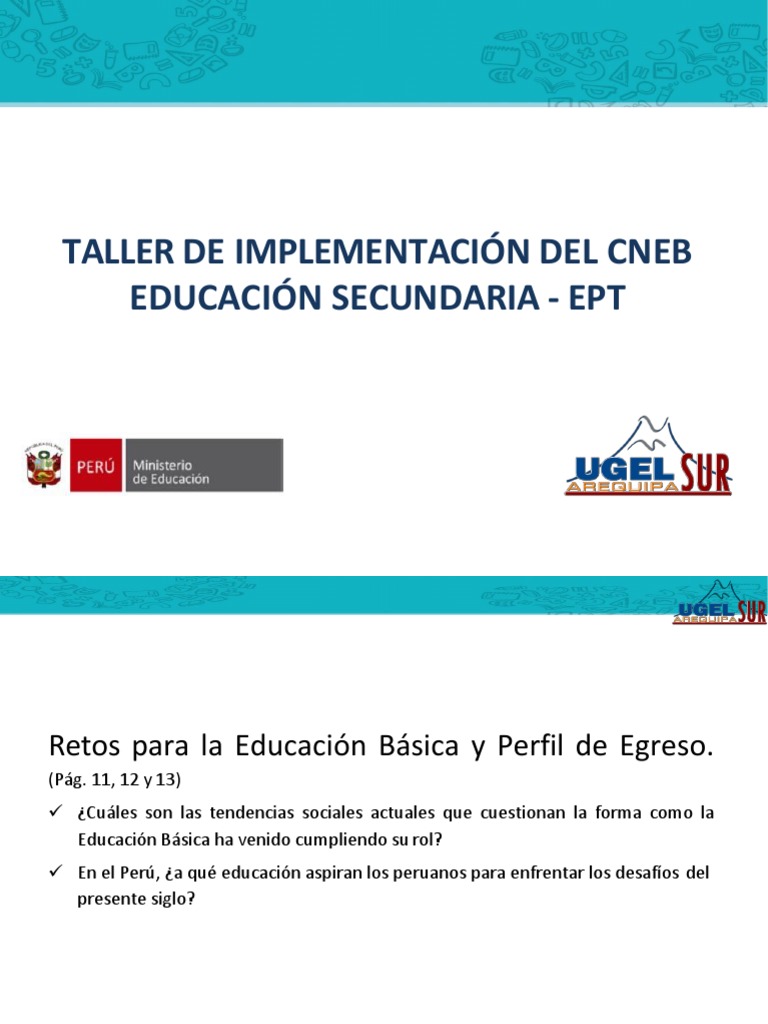EPT Curriculo Nacional | PDF | Evaluación | Aprendizaje