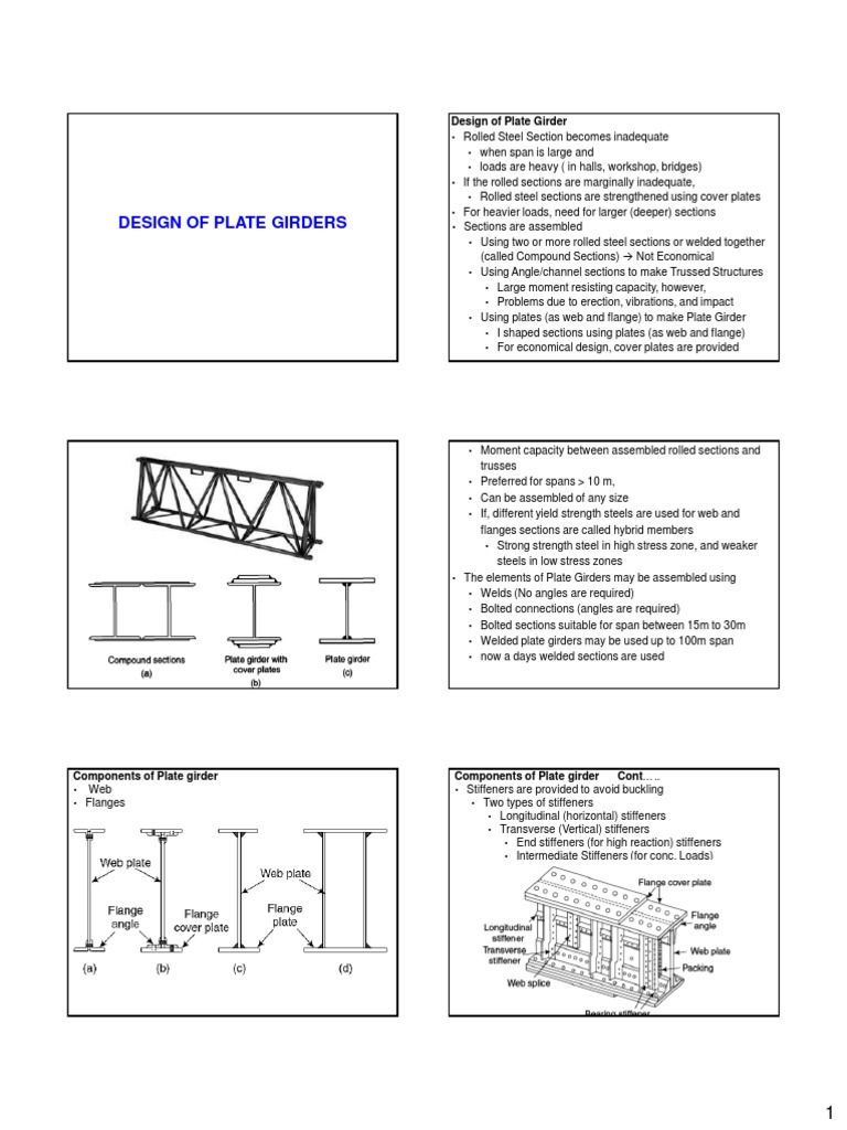 Plate Girder PDF | PDF | Truss | Buckling