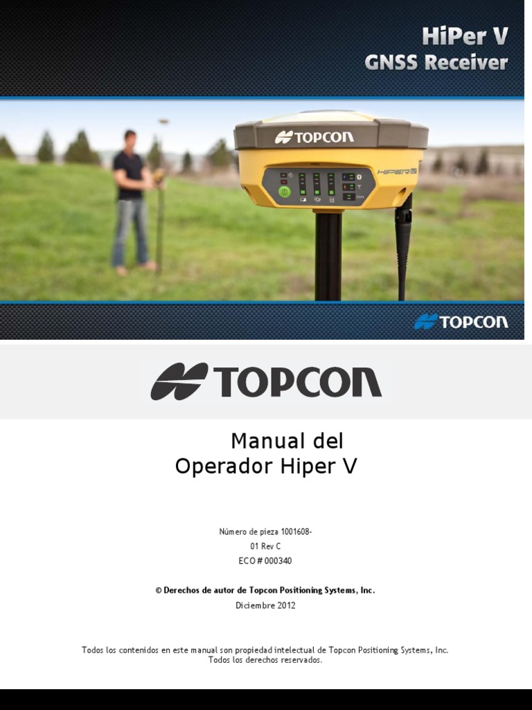Topcon HiPer V - Manual Castellano.docx | Software | Derechos de autor ...