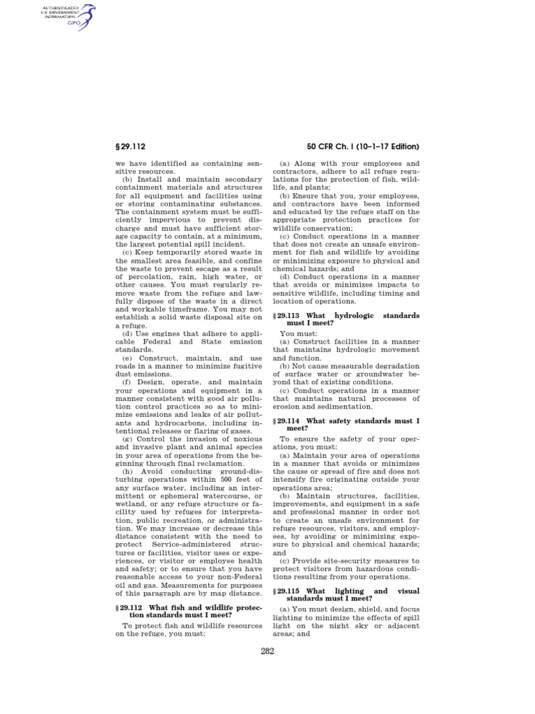 50 CFR Ch. I (10-1-17 Edition) 29.112: 29.113 What Hydrologic Standards ...