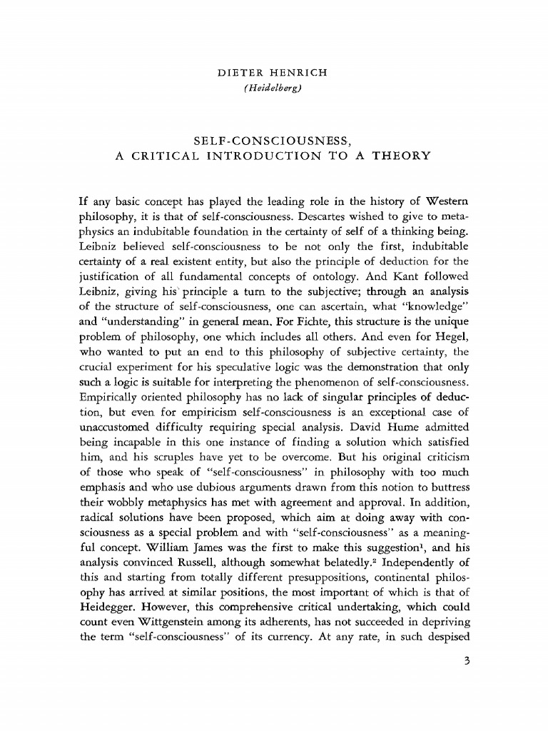 Critical Theory of Self-Consciousness | PDF | Philosophy | Self-Improvement