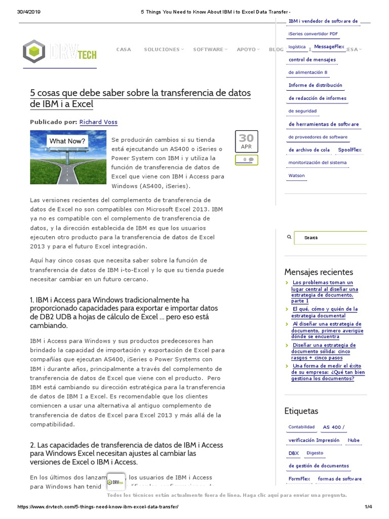 5 Things You Need To Know About IBM I To Excel Data Transfer | PDF ...