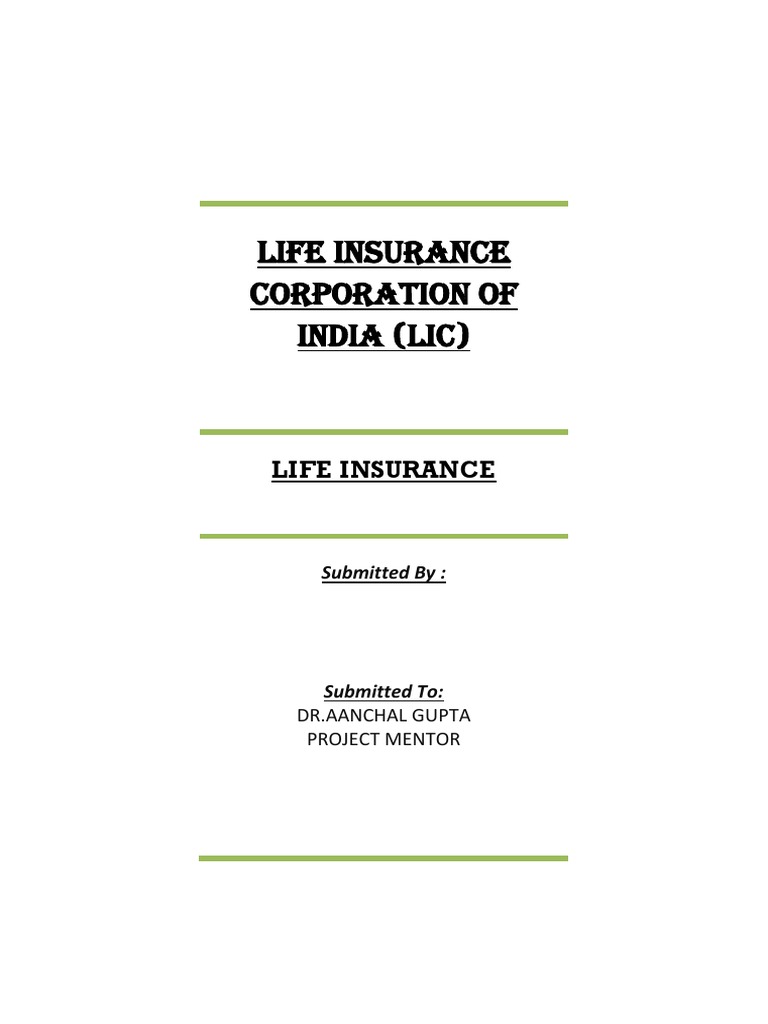 An In-Depth Analysis of Life Insurance Corporation of India (LIC ...