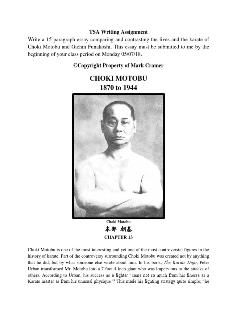 Choki Motobu y Grandes Maestros de Karate | PDF | Karate | Japanese ...
