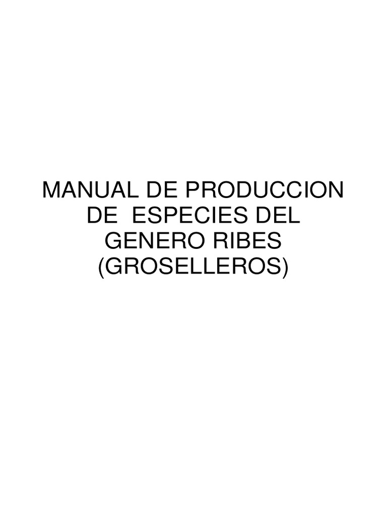 Manual de Ribes | PDF | Fertilizante | Riego