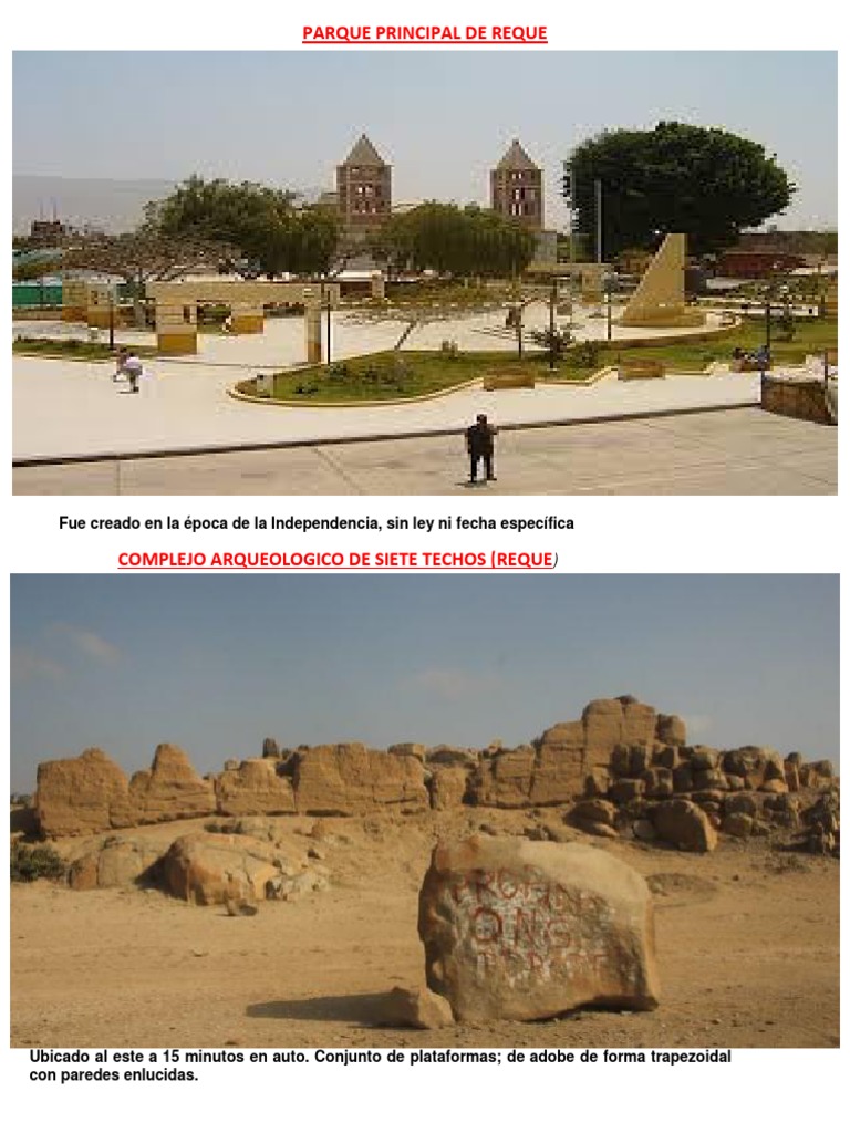 Parque Principal de Reque | PDF | Perú | Arqueología