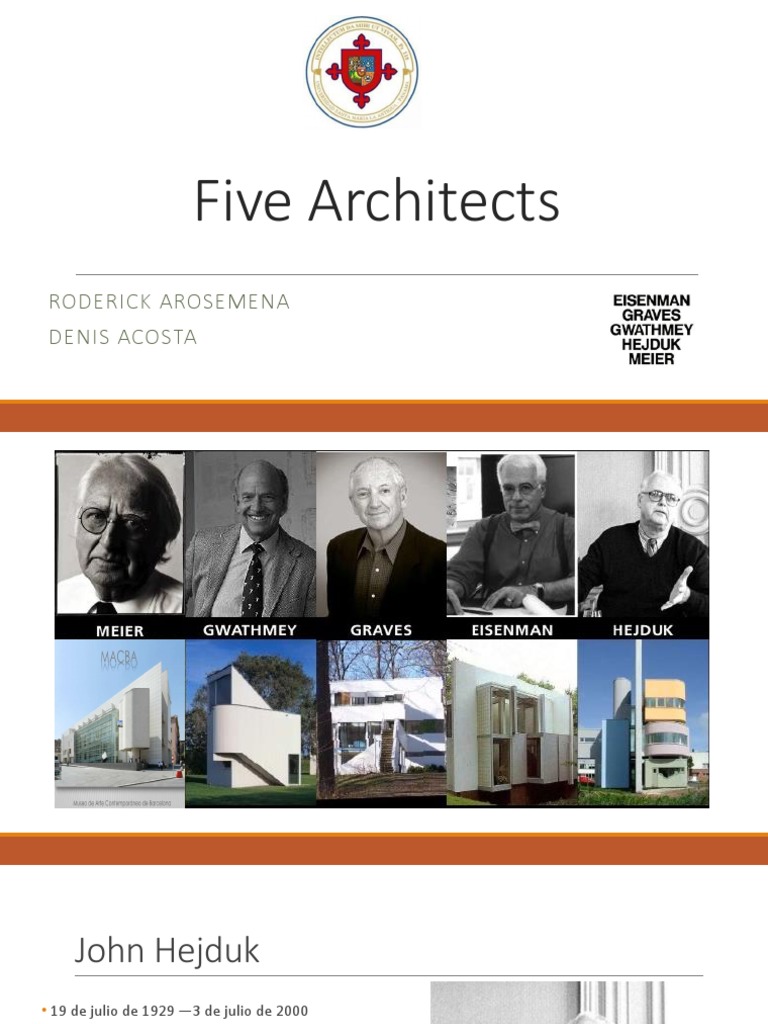 Los Cinco Arquitectos de Nueva York | PDF | Arquitecto | Medios de arte