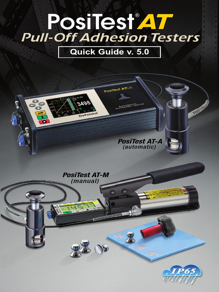 PosiTest AT QuickGuide 50 PDF | PDF | Adhesive | Usb