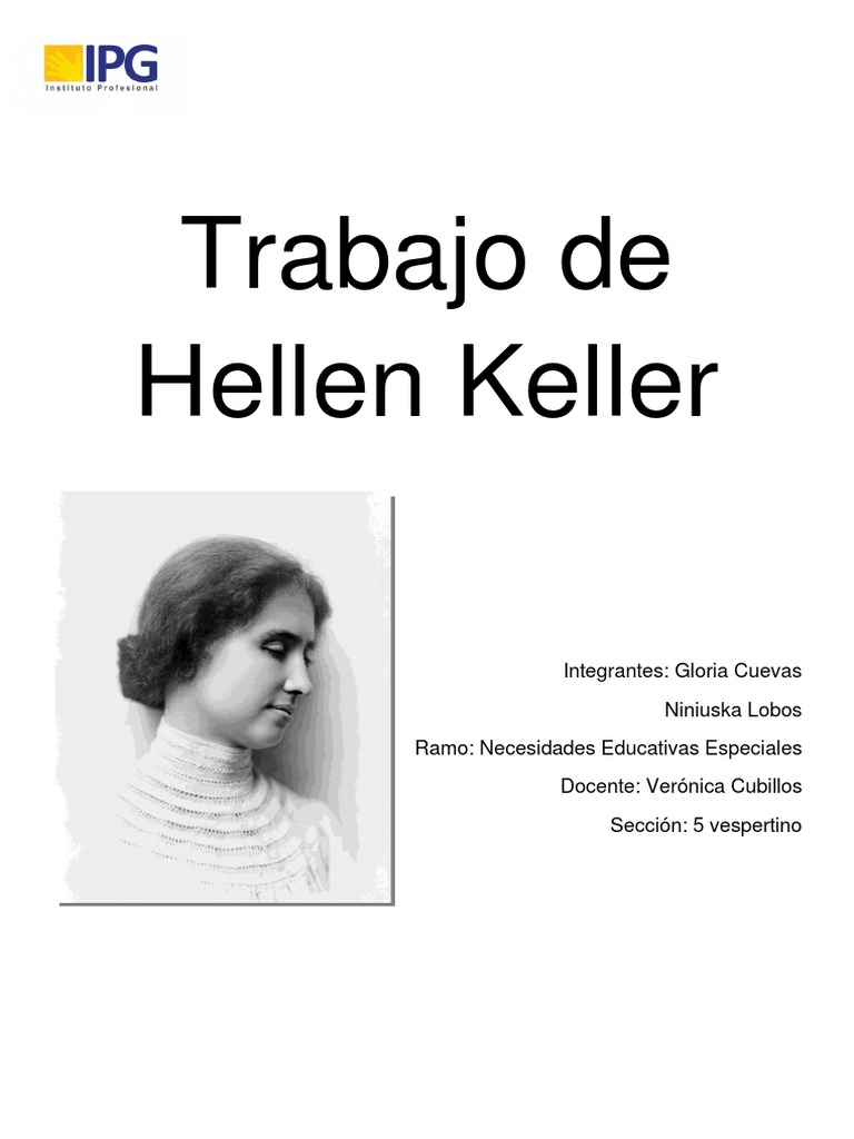 Hellen Keller | Helen Keller | Invalidez